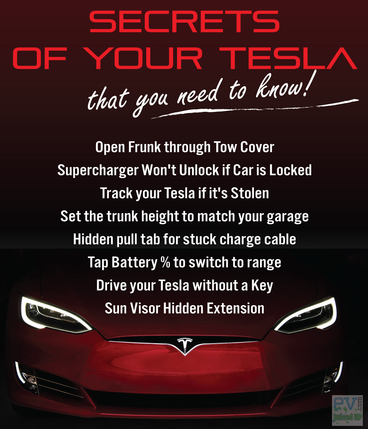 Hidden Secrets of Your Tesla - EVjuicedup